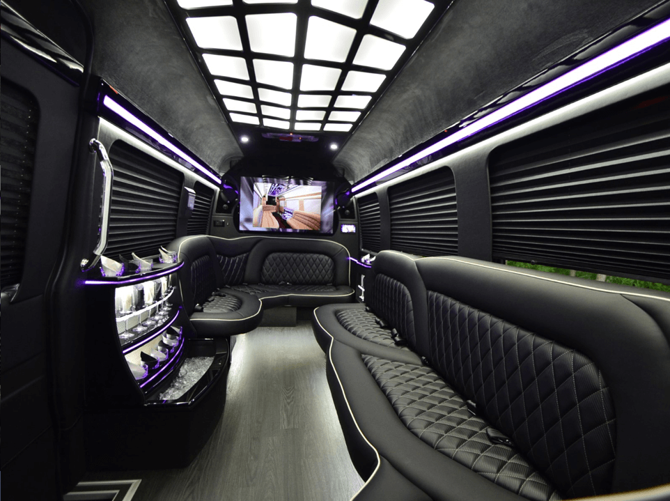 The Mercedes Benz Sprinter White Limousine – Riveira Limo