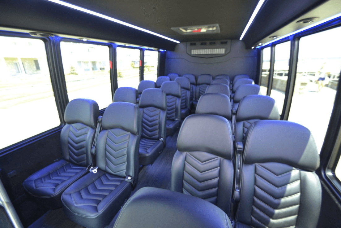 The 23 Passenger Shuttle Bus – Riveira Limo